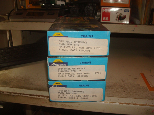 HO. ATHEARN/ 3RD RAIL GRAPHICS P.R.R GAEX FREIGHT CARS. LOT OF 3. | eBay