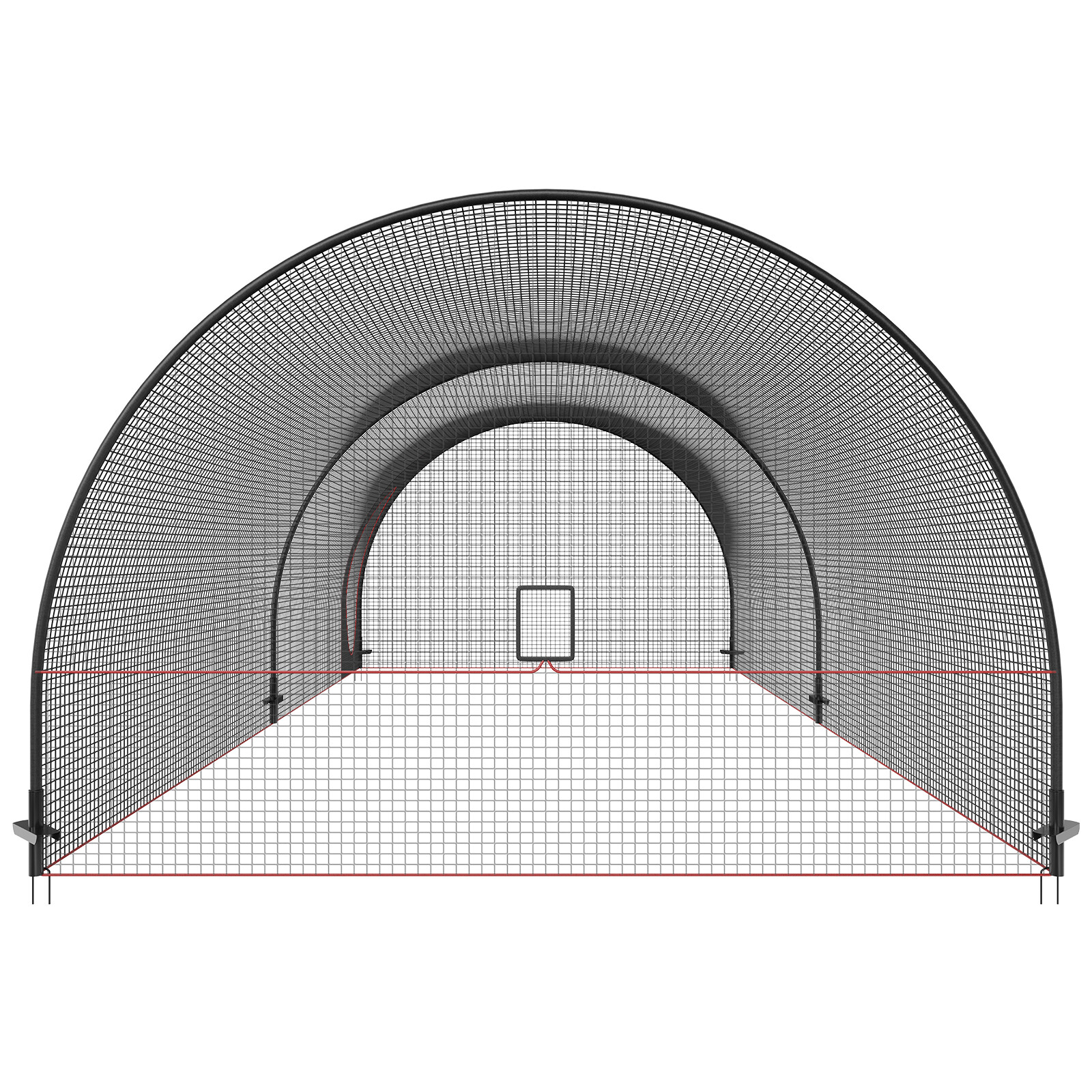 VEVOR 22FT Softball Baseball Cage Net and Frame Heavy Duty Pitching ...