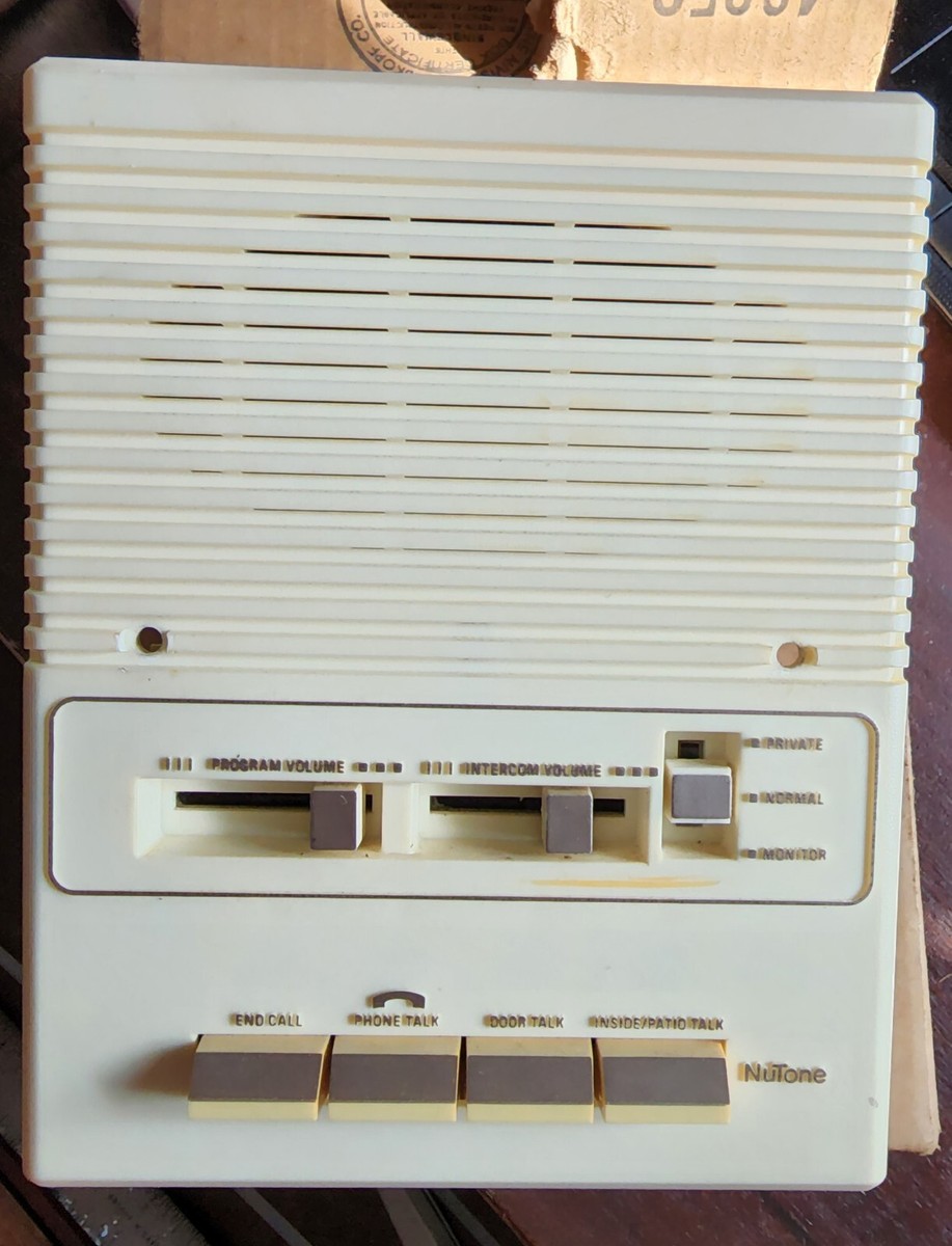 Nutone Intercom Speakers Modernizing A 1960s Intercom | Hackaday.io