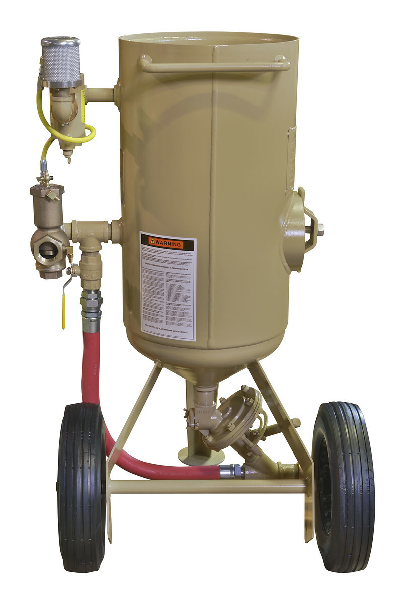 CLEMCO 3 CU.FT. COMPLETE SANDBLASTING SYSTEM, NEW MODEL 1648 W/ 1-1/4 ...