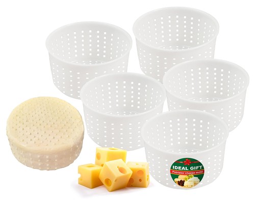 5 pcs Soft Cheese Mold for Cheese Making 0.7QT - Small Cheese Molds ...