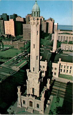 Chicago Water Tower 1869 Postcard Historic Landmark Fire Survivors | eBay