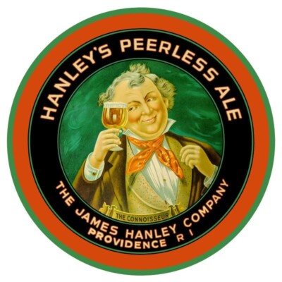 Hanley's Peerless Ale, Providence, RI NEW Sign: 18" Round USA STEEL XL ...