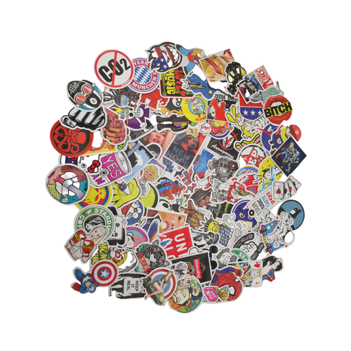 100 Random Skateboard Stickers Bomb Vinyl Laptop Luggage Decals Dope ...