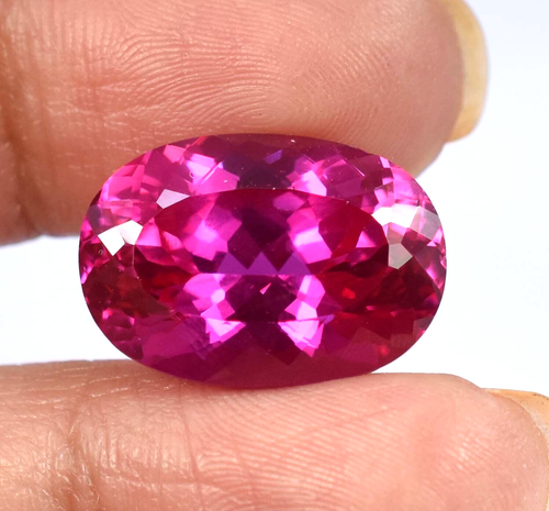 100% Natural 20.50 Ct Utah Pink Bixbite Attractive Oval Shape AAA Loose ...