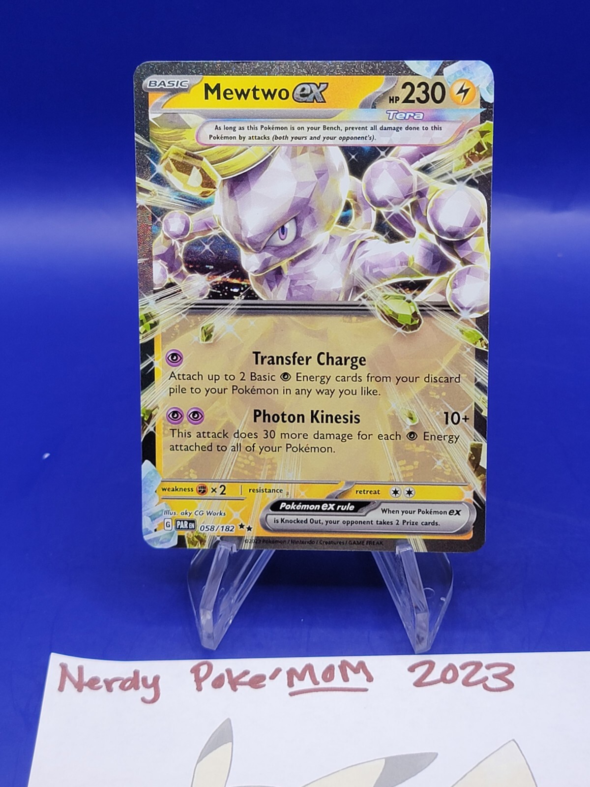 Mewtwo EX 058/182 Full Art NM/M Paradox Rift Pokemon Card | eBay