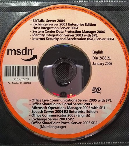 Microsoft Exchange Server 2003 Enterprise / Standard w/ SP2 & License ...