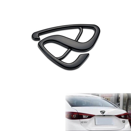 Matte Black Rotary Engine Logo Car Rear Trunk Lid Emblem for Mazda RX-2 ...