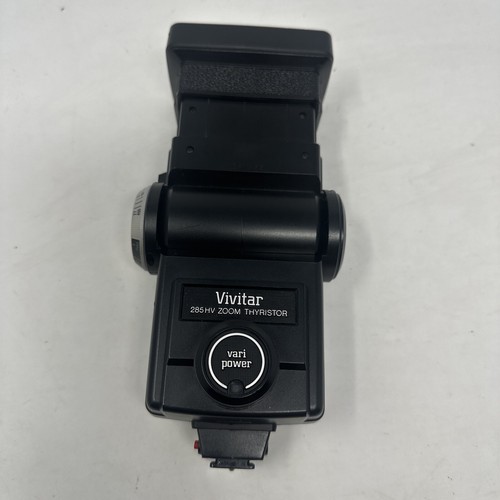 Vivitar 285-HV Zoom Thyristor Shoe Mount Flash Untested | eBay