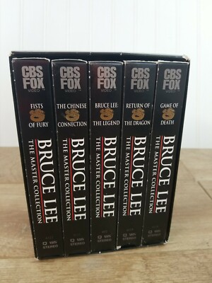Bruce Lee - The Master Collection (VHS, 1999, 5-Tape Set) Mint ...