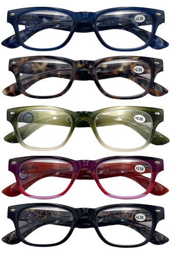 Hummingbird 5-pack Set Basel Blue Light Reading Glasses Assorted | eBay