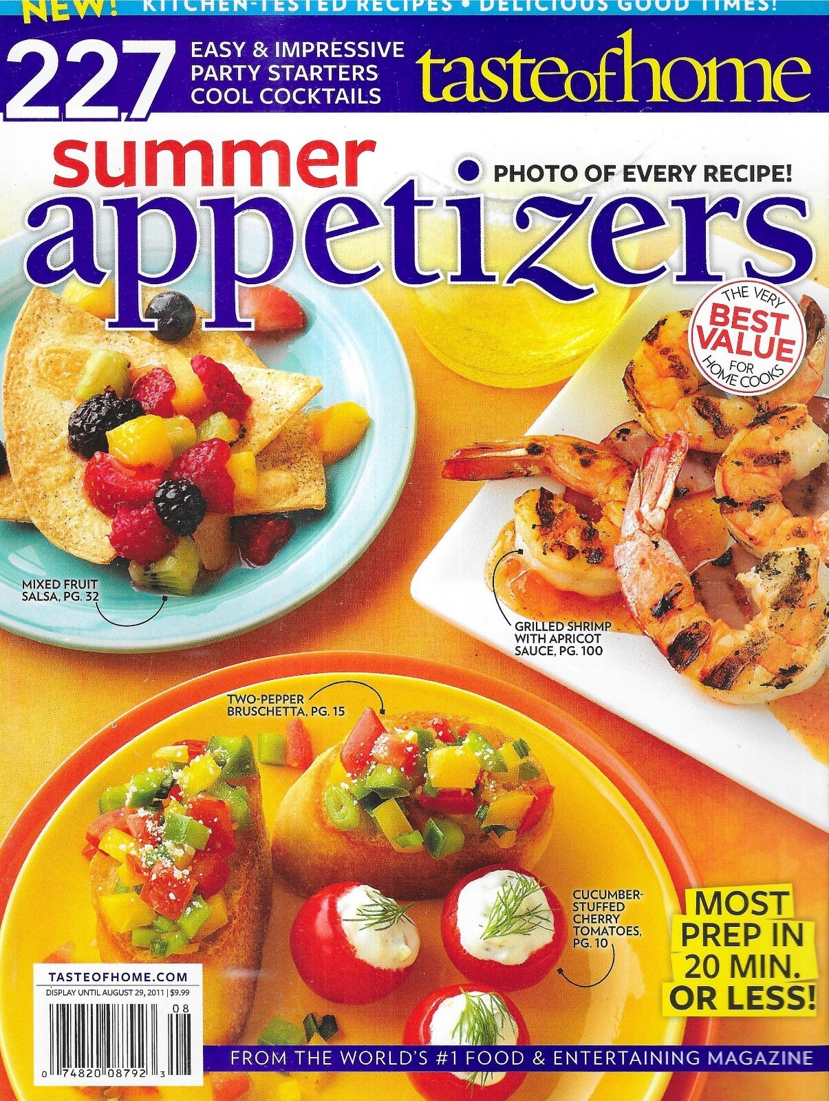 Taste Of Home Magazine Summer Appetizers Party Starters Cocktails ...