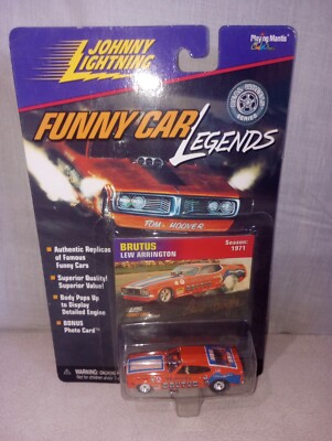 Johnny Lightning Funny Car Legends 1:64 Scale Lew Arrington Brutus 1971 ...