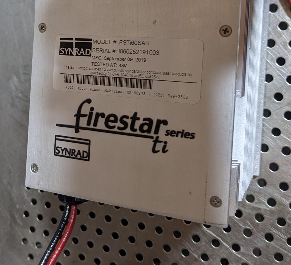 synrad firestar ti series co2 laser FSTi60SAH 60w laser - unused w ...