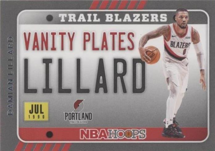 2020-21 Panini NBA Hoops - Vanity Plates Damian Lillard #12 for sale ...