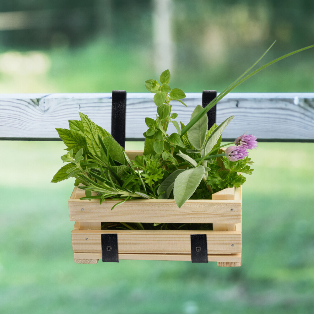 Decorative Hanging Hooks Window Flower Box Holder Brackets Flower Pot ...