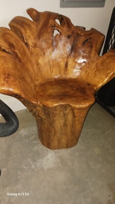 One Of A Kind Teak Root Chair | eBay