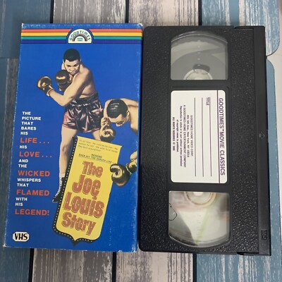 The Joe Louis Story VHS Tape Video Treasures 1953 Black & White Boxing ...