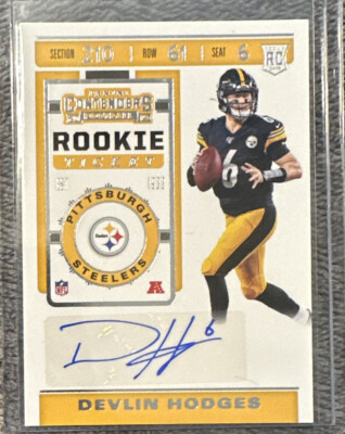 Devlin "Duck" Hodges 2019 Panini Contenders Rookie Ticket Auto RC SP ...