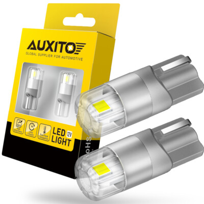 AUXITO T10 501 Car Led Side Light Bulbs Error Free Canbus Xenon White ...