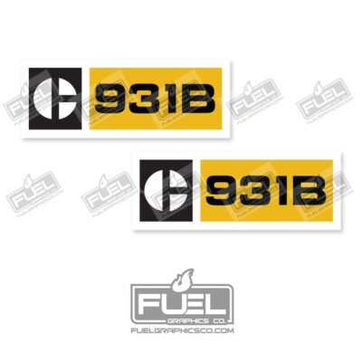 CAT 931B Track Loader Replacement Vinyl Decal Stickers x2 - 15" x 5.625 ...