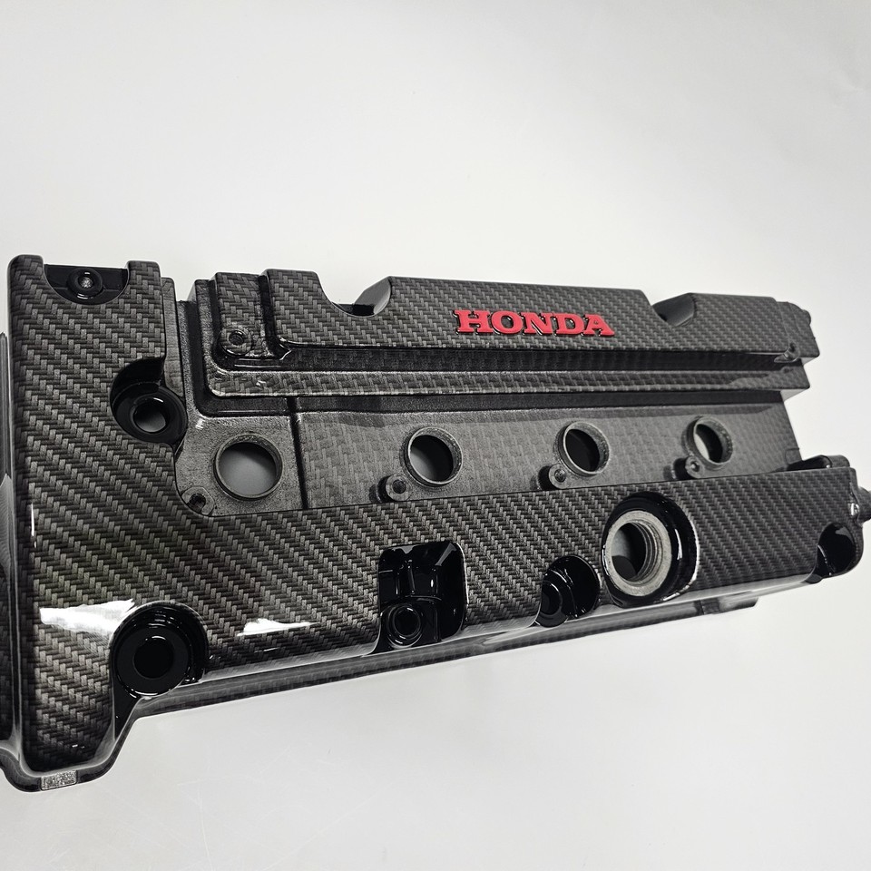 Honda K SERIES K24 K20 valve cover HYDRO DIPPED IN MURDERED OUT CARBON ...