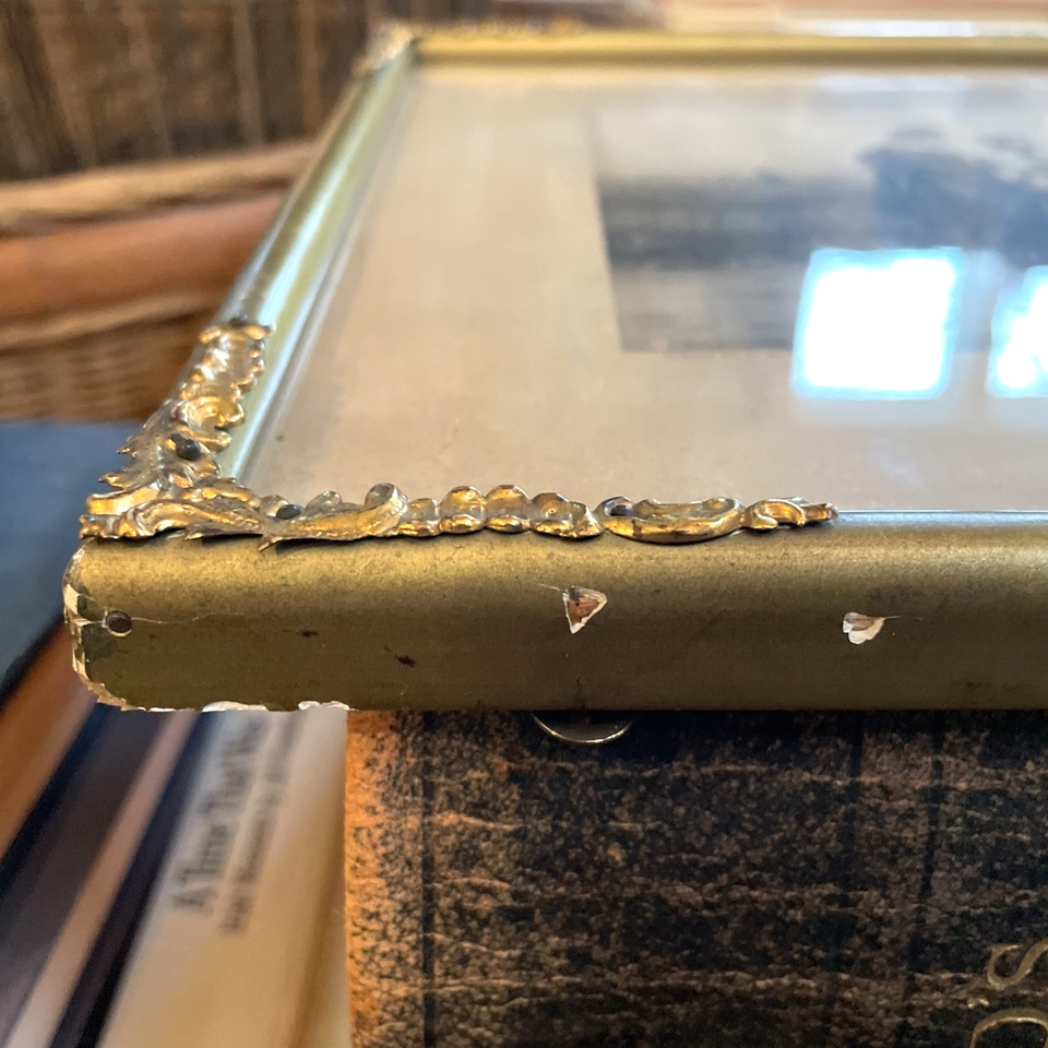 The Return of the Mayflower Etching Antique Frame Boughton Colonial ...