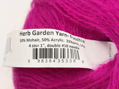 Ironstone Mohair Yarn HERB GARDEN Pink Fuschia Lot of 6+ Skeins 1,398 ...