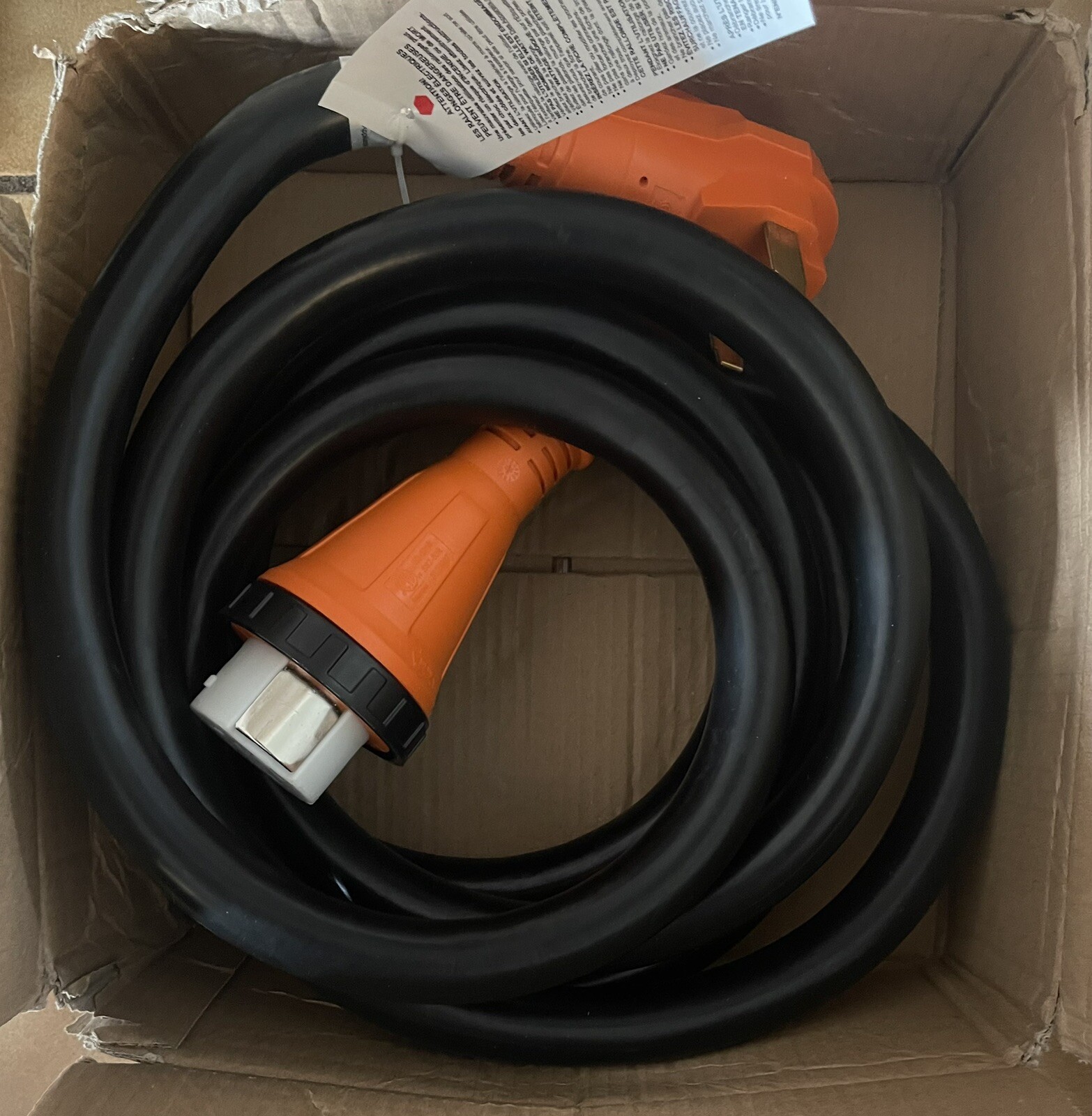 Marine & Shore 50A 600V Locking Extension Power Cord, 15Ft RV, Boat ...