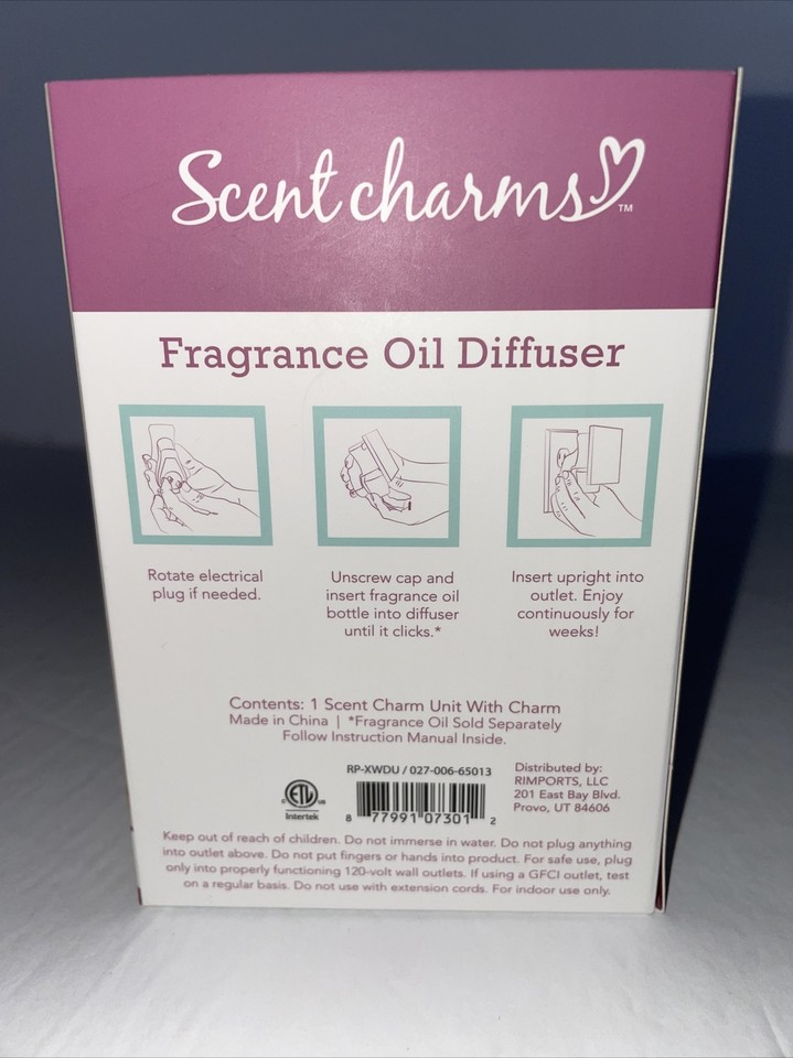 Scent Charms MIABELLE HEART Fragrance Oil Plug In Diffuser WITH Soft ...