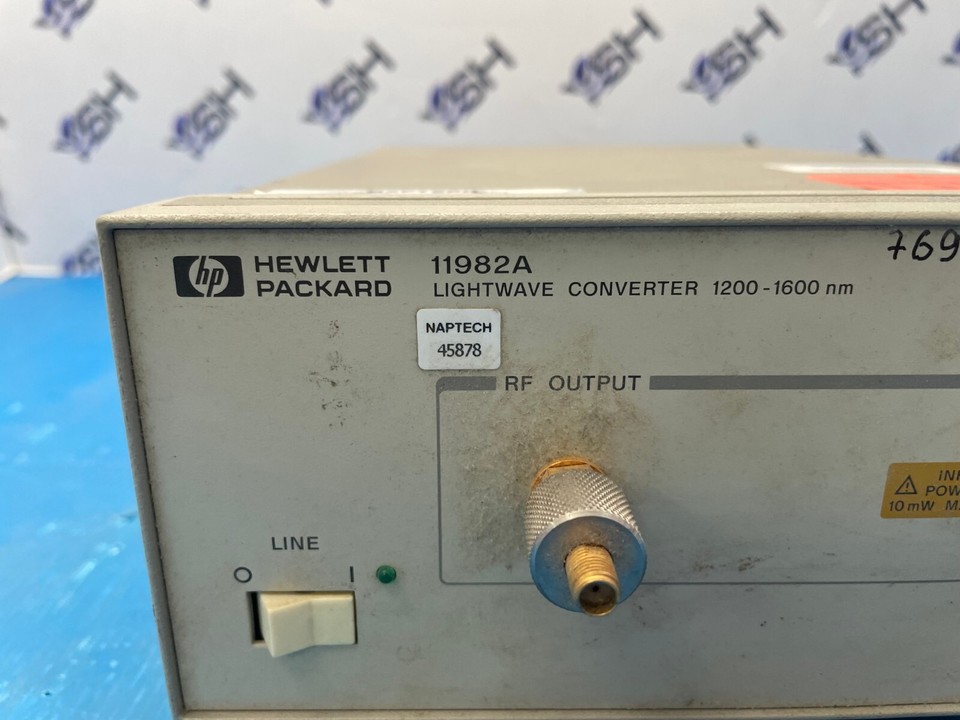 Agilent HP 11982A Lightwave Electrical Converter 1200-1600nm Option 012 ...