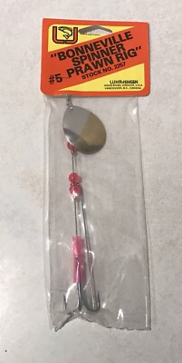 Luhr Jensen Vintage Bonneville Spinner Prawn Wire Rig 50/50 Brass ...