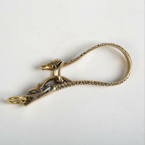 Solid Brass Dragon Keychains Hook Dragon Key Holder Key Clip Key Chain ...