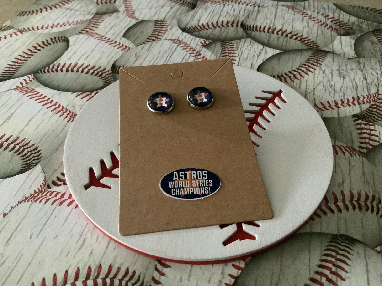 Houston Astros Stud Earrings NWT | eBay