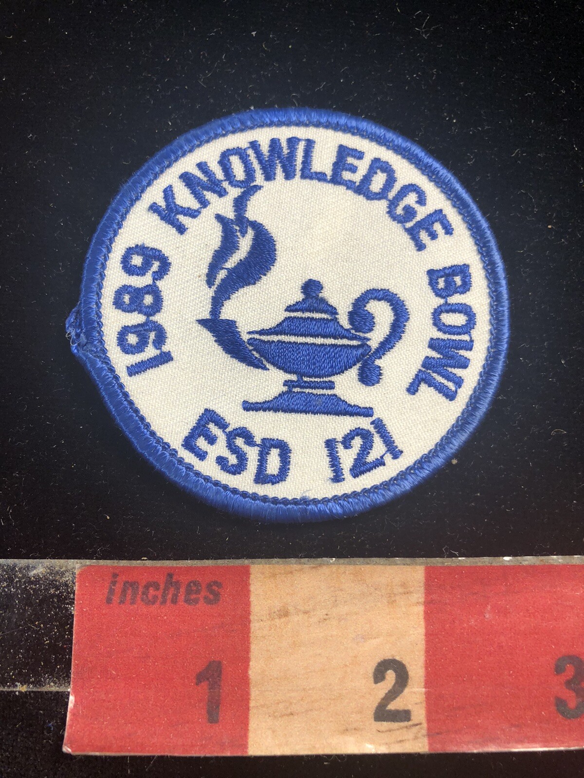 Vtg 1989 KNOWLEDGE BOWL ESD 121 Washington Patch - Academic Scholar ...