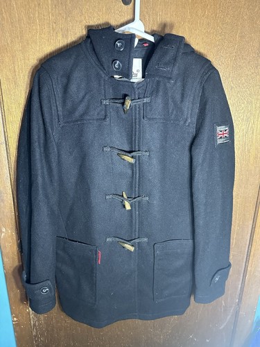 Superdry Military Duffle Jacket Mens Size S Black Outdoor | eBay