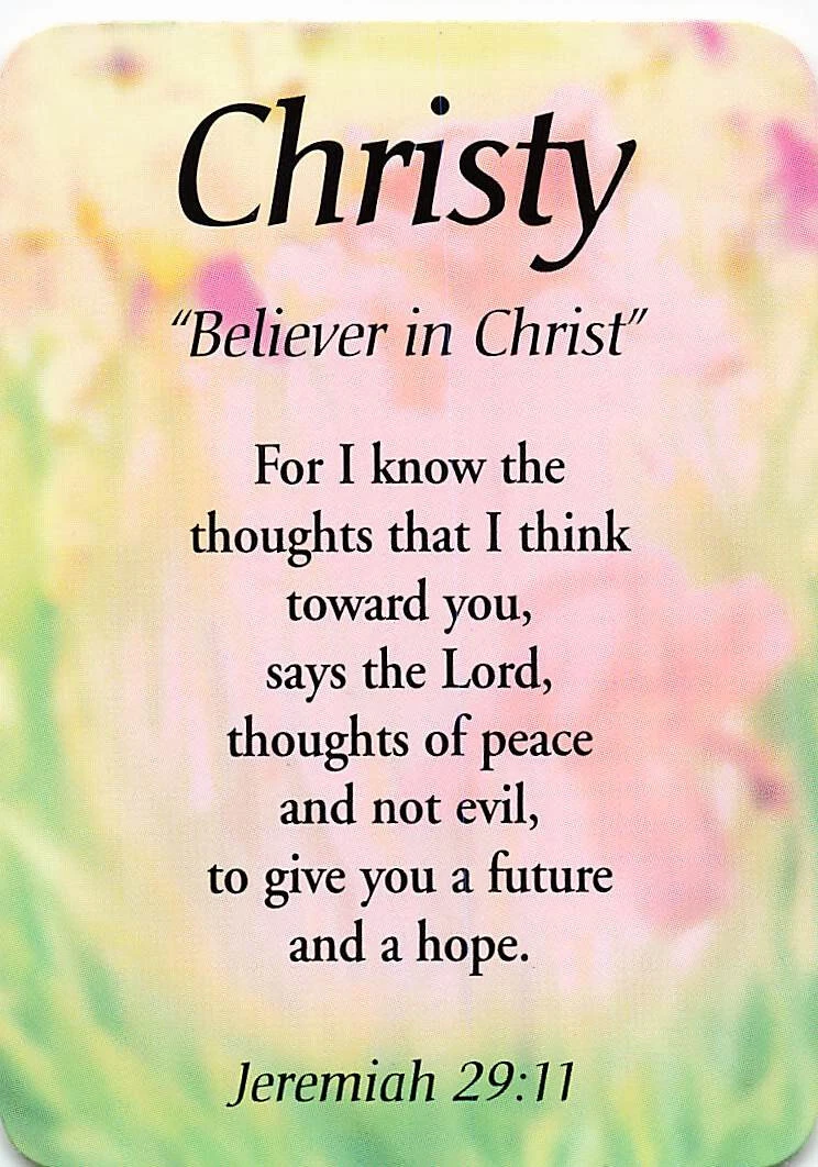 Christy Name