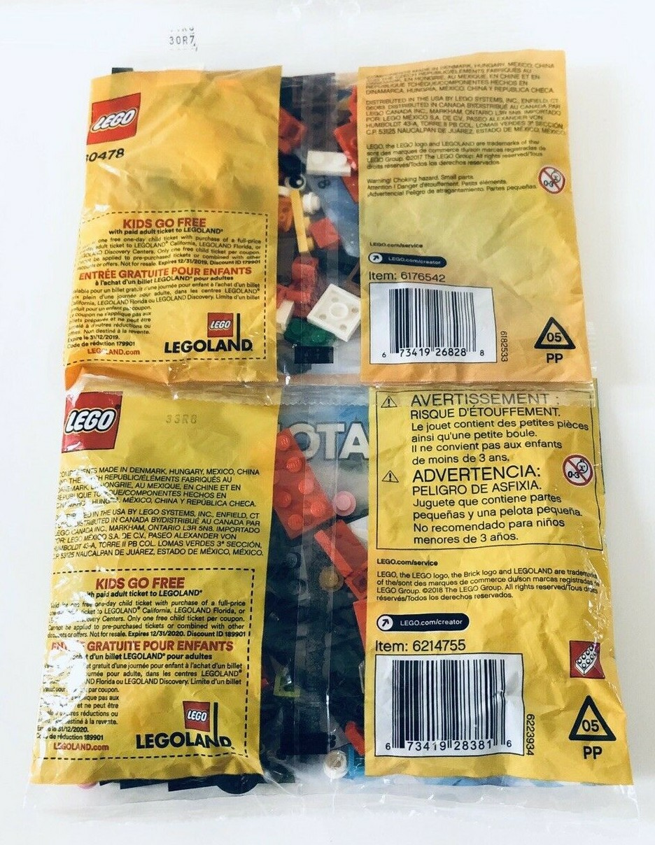 Lot Of 2 Lego 30543 & 30478 Creator Holiday Christmas Train & Santa ...