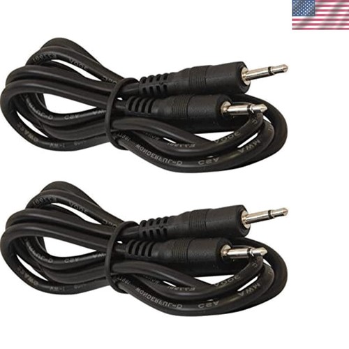 Molded 6ft 2-Pack 3.5mm Mono Male Audio Cables for IR Receivers ...