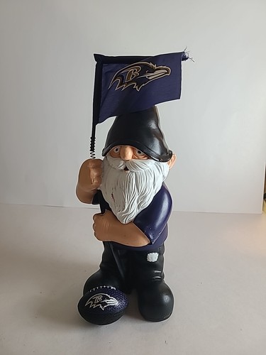 Baltimore Ravens Team Logo Decorative Garden Gnome Yard Decor NFL ...
