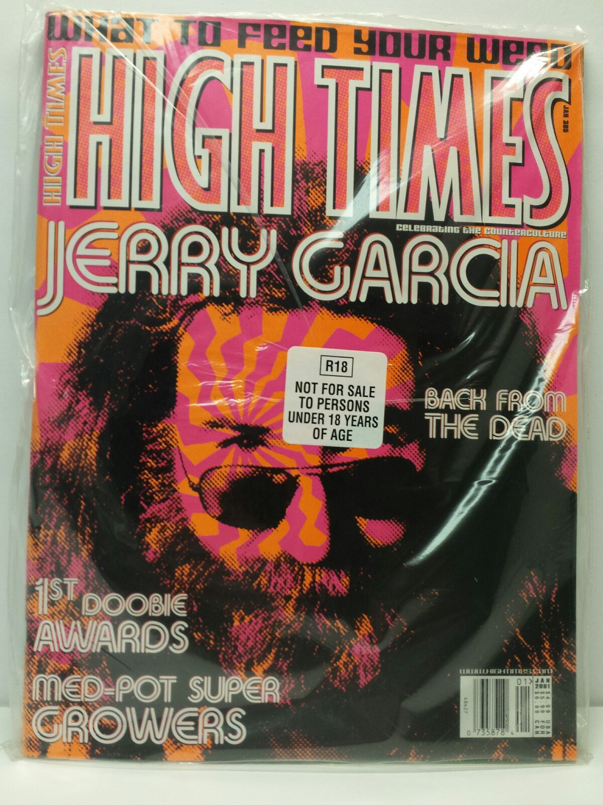 High Times Marijuana Weed Magazine Back Issue January 2001 Jerry Garcia ...