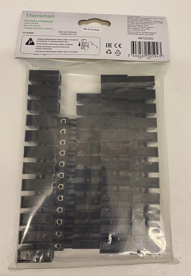 Thorsman Electrical Connector Block Kit 5 Assorted Strips 5, 10, 15 ...