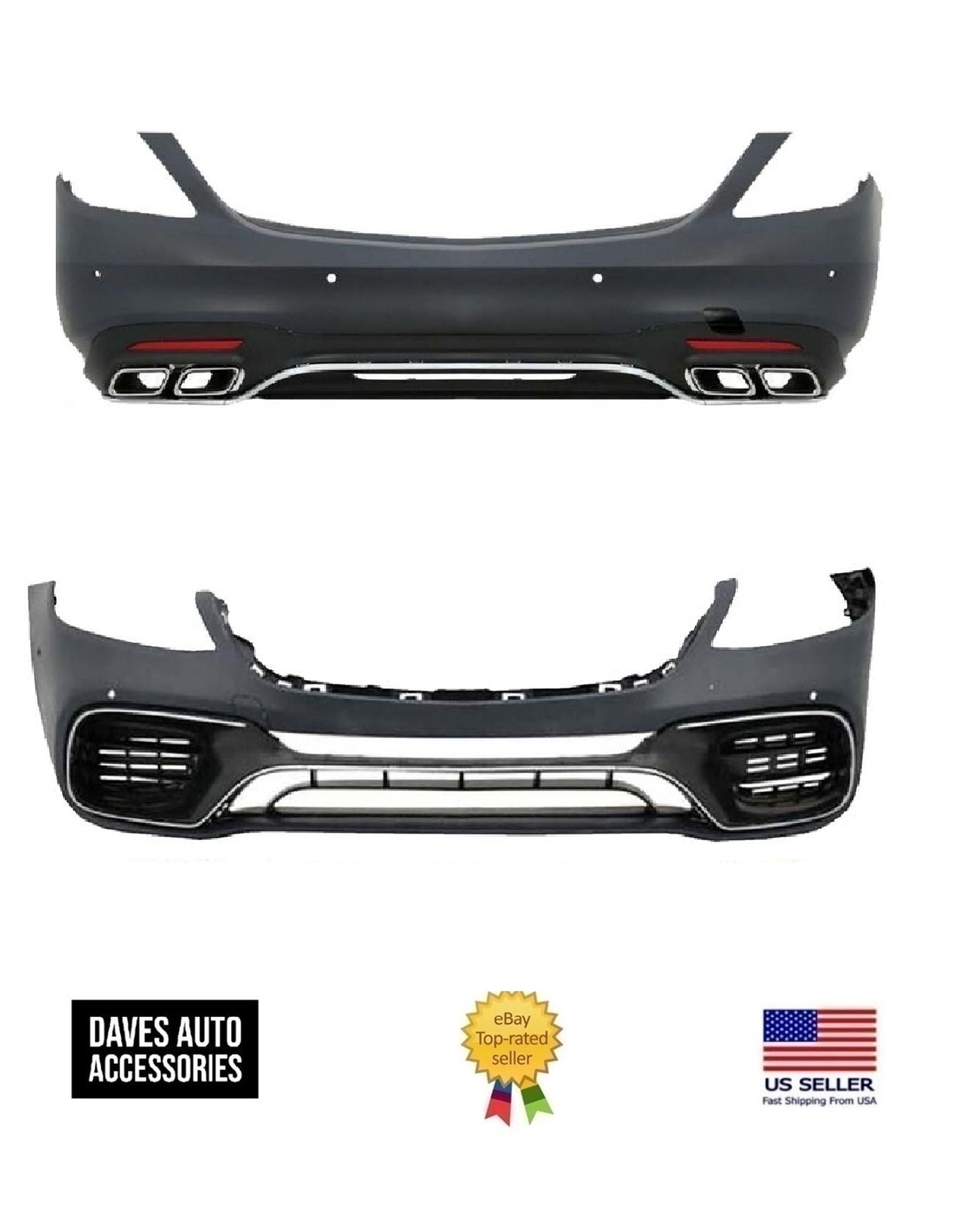 S-Class AMG Bumper S63 Body kit Tips S550 S-Class facelift S550 S560 ...