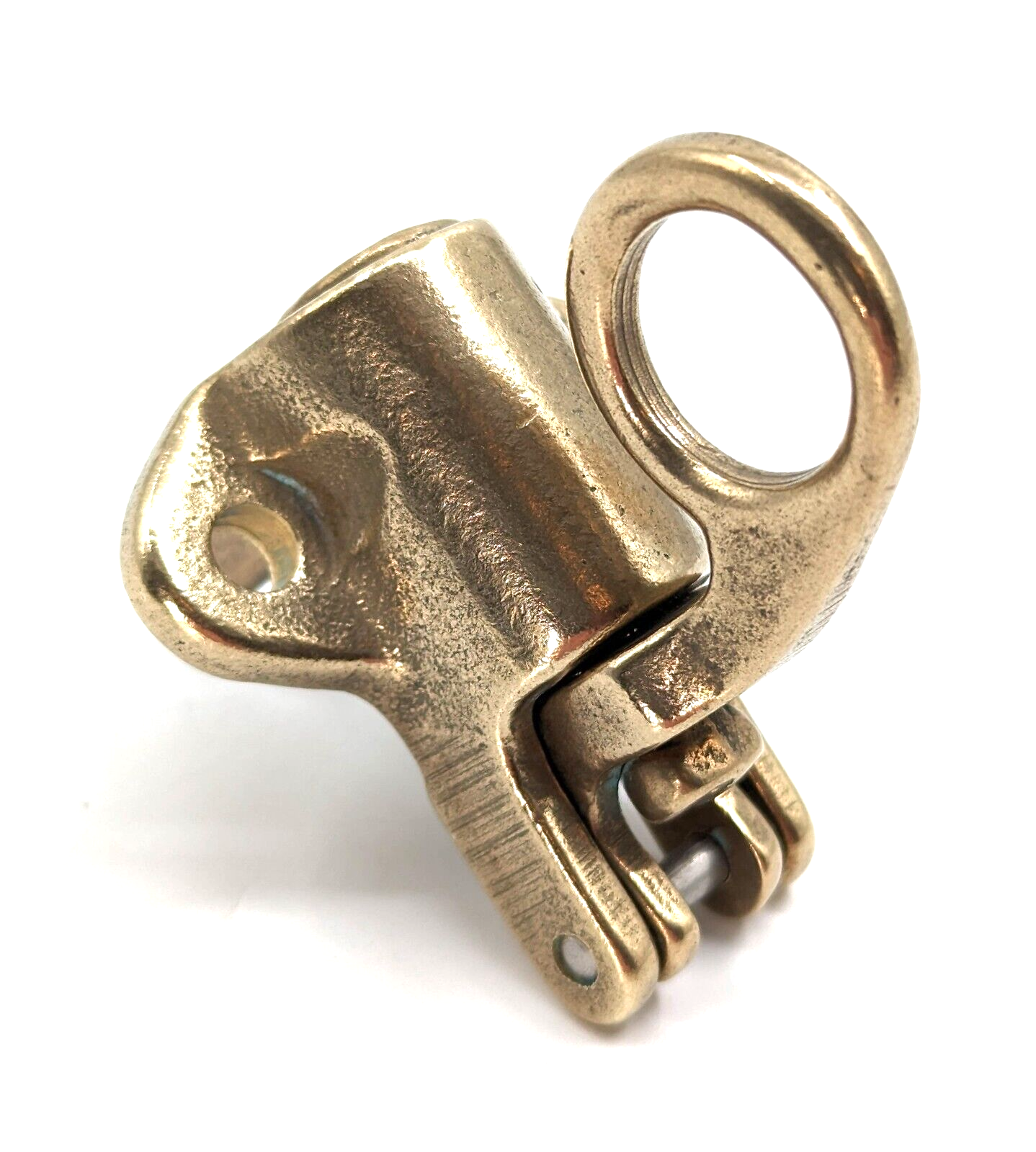 NOS! Vintage Solid Bright Brass European-Style Transom Catch w/Pointed ...