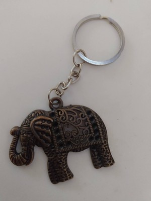Elephant Filigree Figure Keychain Charm | eBay