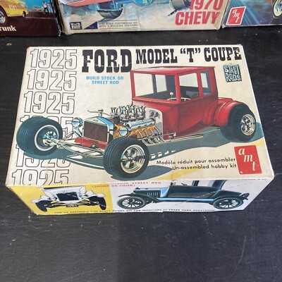 AMT 1925 Ford Model T Coupe Street Rods 1:25 Model Kit Barn Find ...