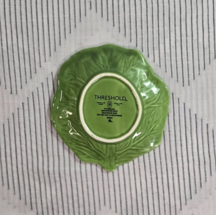 Threshold 10 oz. Stoneware Green & White Cabbage Cup & Saucer Set | eBay