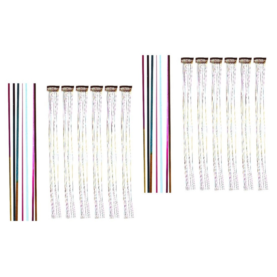 6pcs Glitter Hair Tinsel Fairy Tinsel Women Hair Accessories Glitter ...