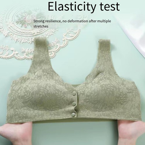 Seamless Women's Lace Vest Bra with Gathered Design for Casual Comfort ...