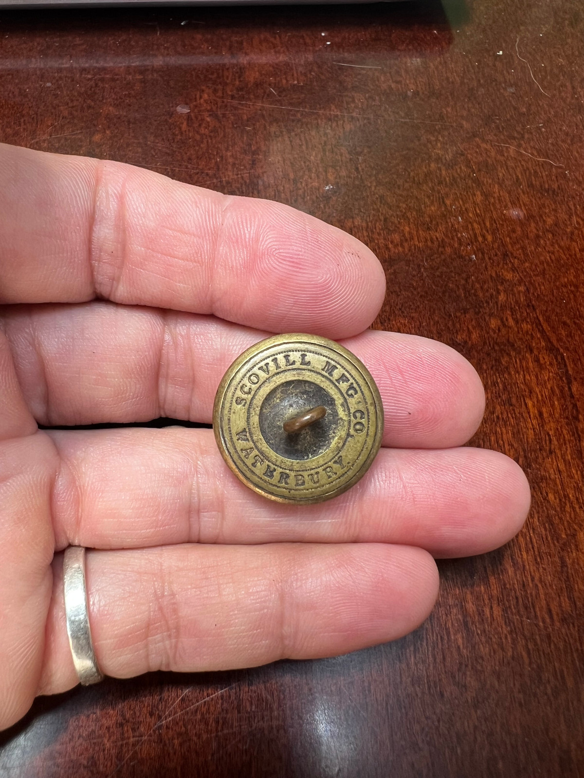 Confederate Civil War Kentucky State Seal Staff Coat Button KY200 A.1 ...
